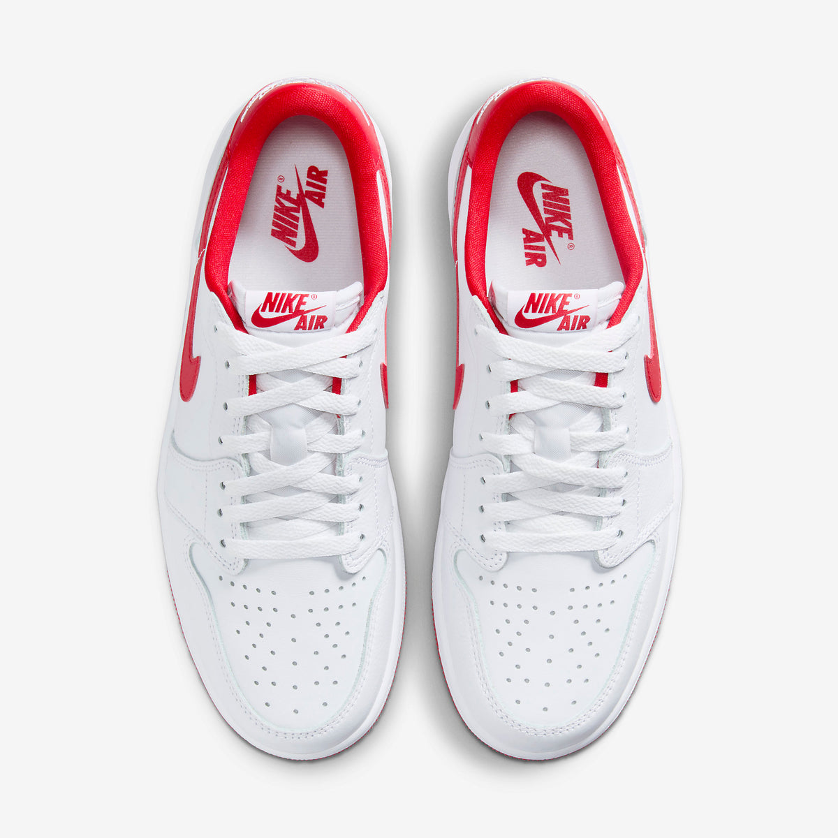 Men's Air Jordan 1 Low Retro OG (White/University Red)(CZ0790-161 ...