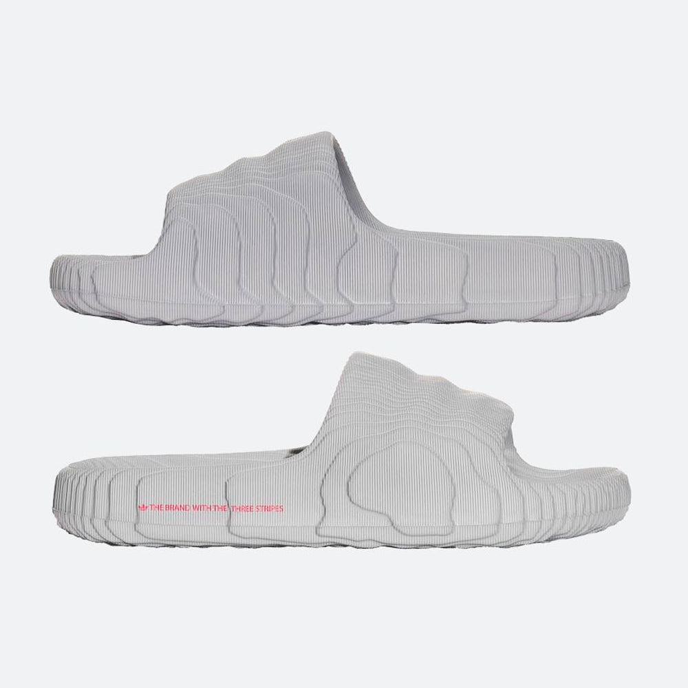Adidas Adilette 22 Slides "Grey Red Stripe" (ID4926) – Trilogy Merch PH