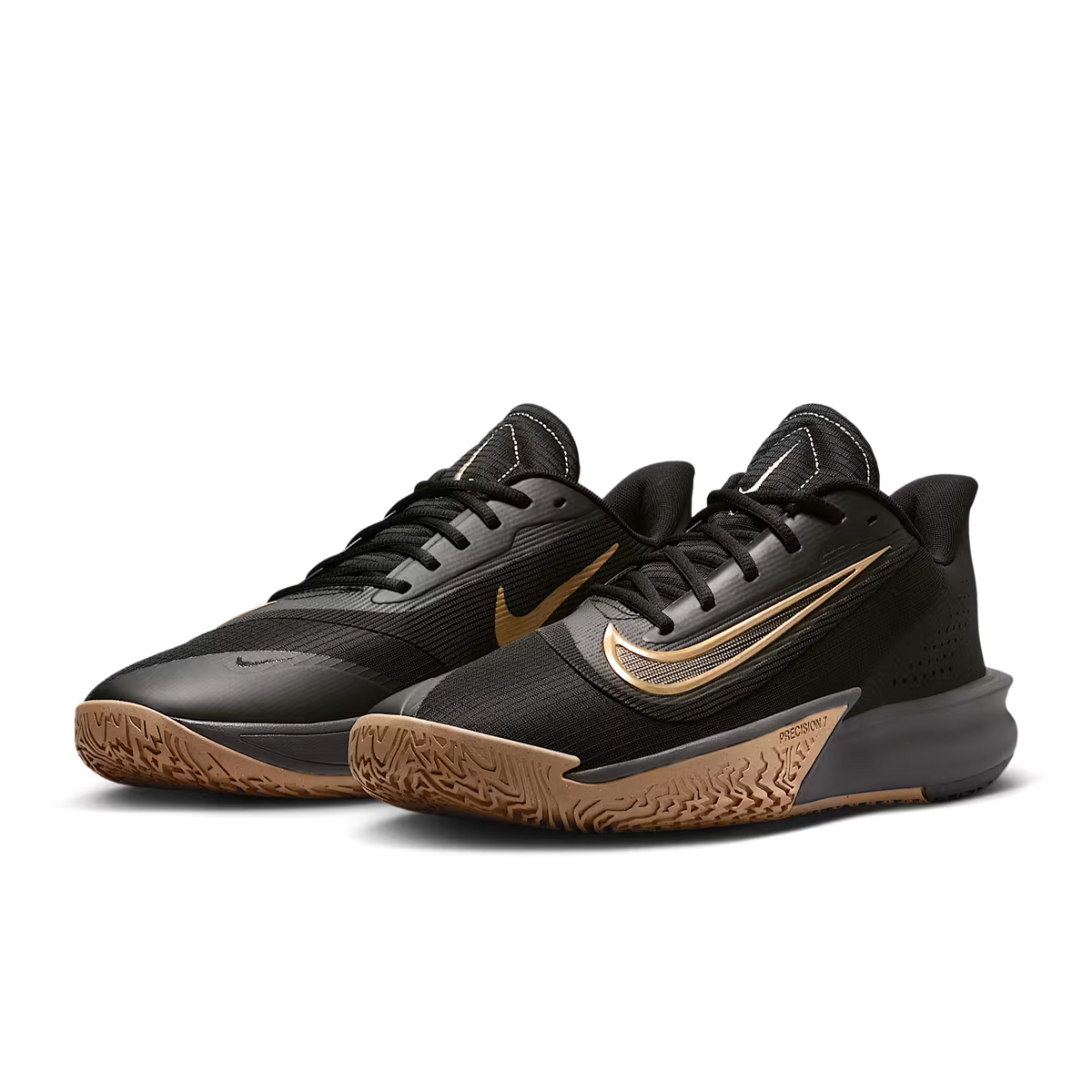 Men's Nike Precision 7 "Black Metallic Gold" Basketball Shoe (FN4322-0 ...