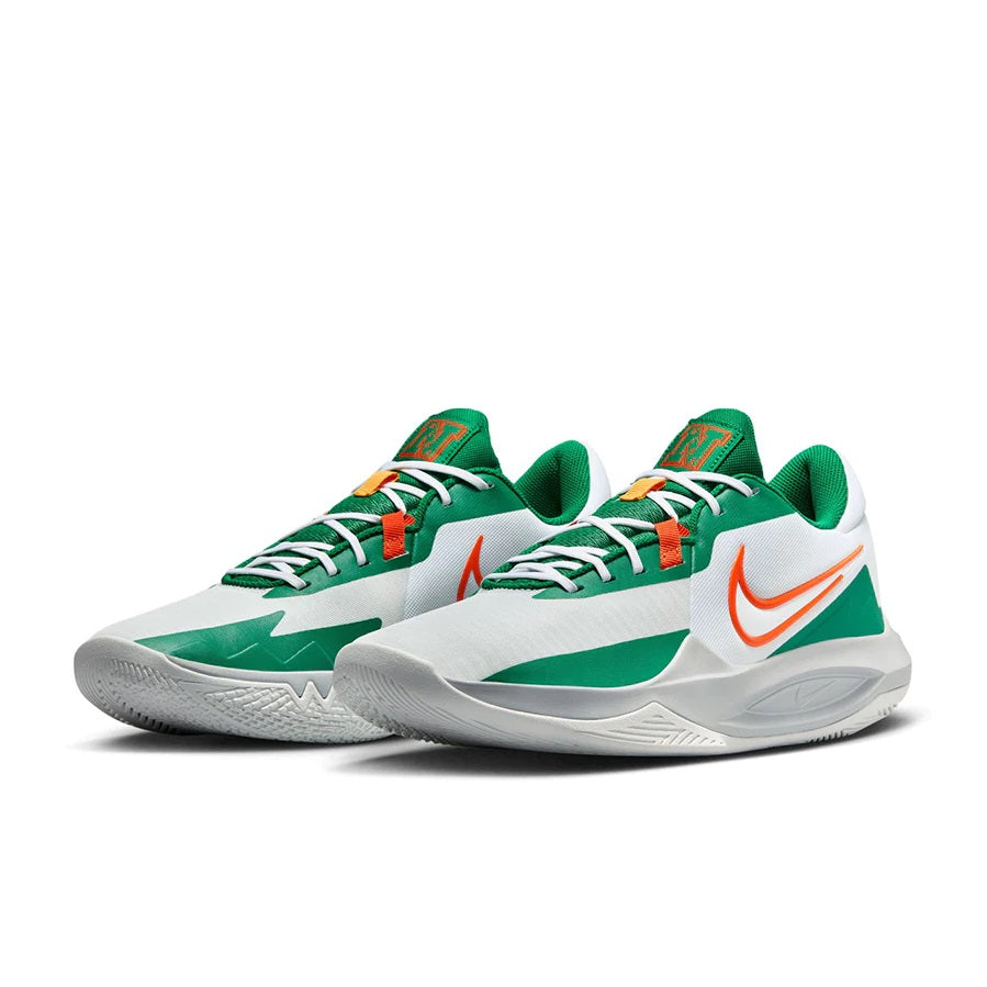 Nike Precision 6 Basketball (White/Malachite Green/Safety Orange)(DD95 ...